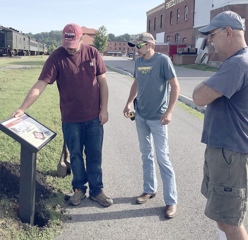 Interpretive signs installed along walkway at the railyard | News ...